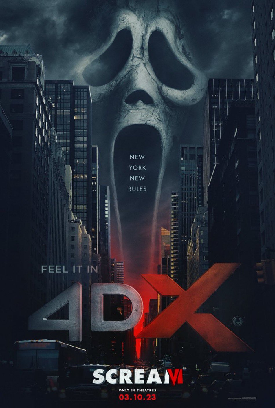 ‘Scream VI’ libera póster oficial para funciones 4DX - Cine3.com