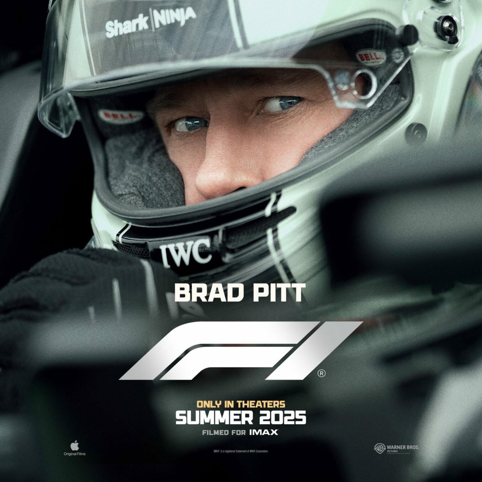 'F1' – Apple's Formula 1 project, reveals title and poster with Brad Pitt
