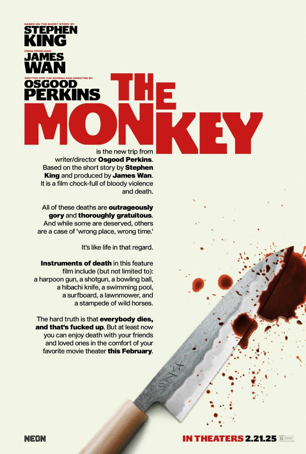 Nuevo póster de ‘The Monkey’ de Osgood Perkins explica la premisa ...