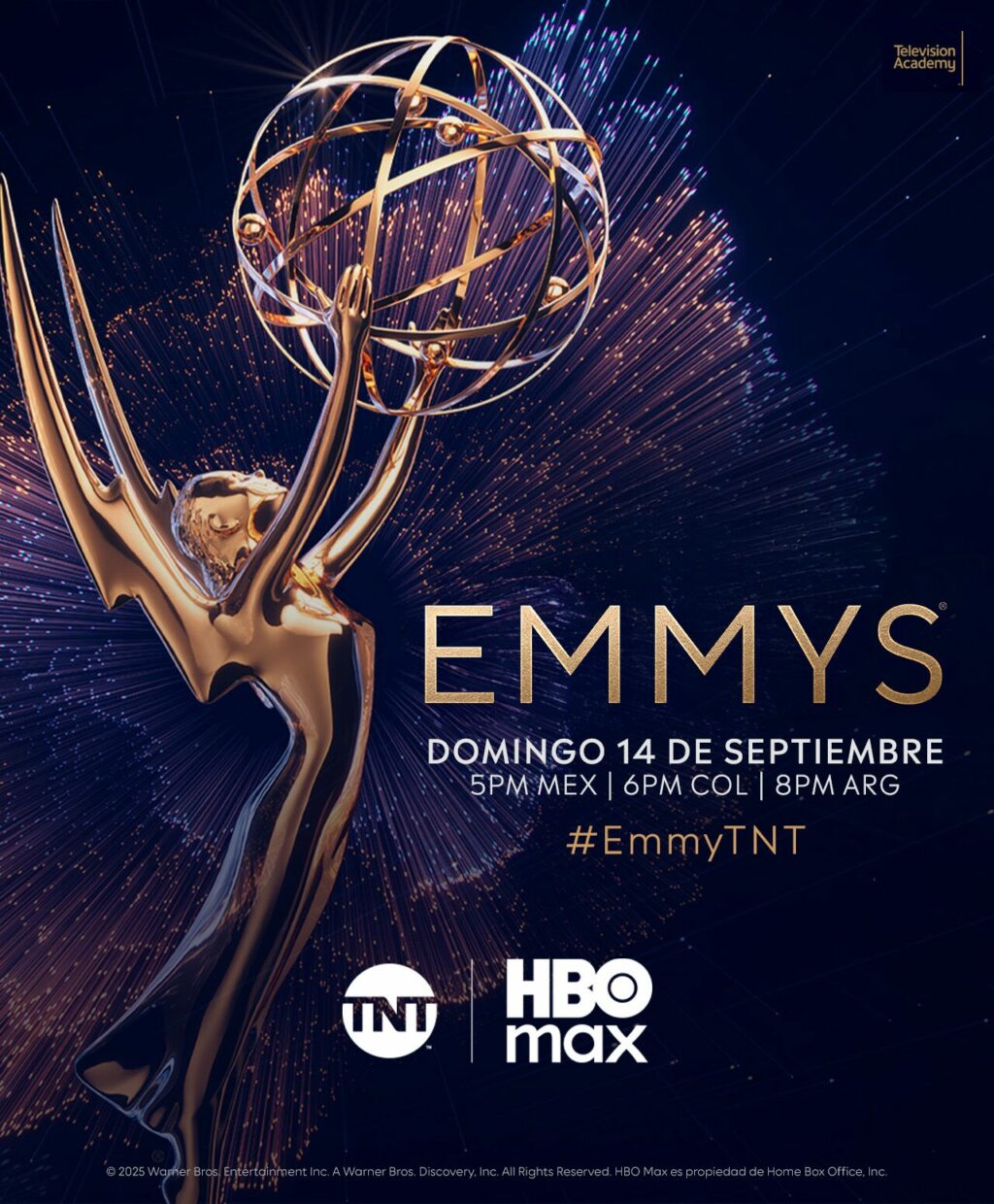Cuándo y dónde ver los Premios Emmy 2025 en Latinoamérica - Cine3.com