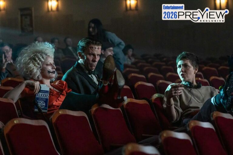 New Looks at Jessie Buckley and Christian Bale in 'The Bride!' by ...